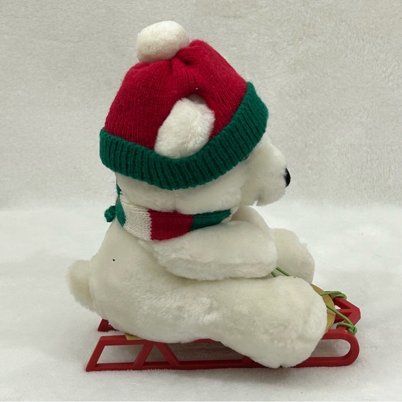 Dakin | Holiday | Vintage 986 Dakin Zoomer Bear On Christmas Sleigh ...